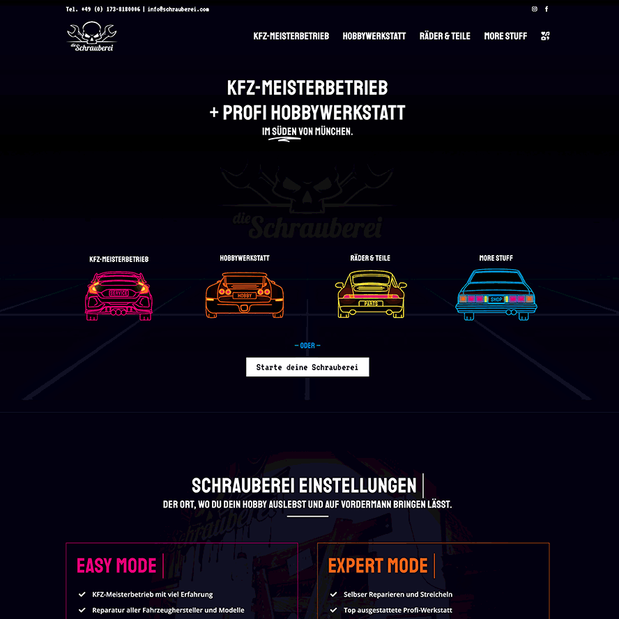 Homepage F r Hobbywerkstatt Kfz Sehenundmachen Webdesign